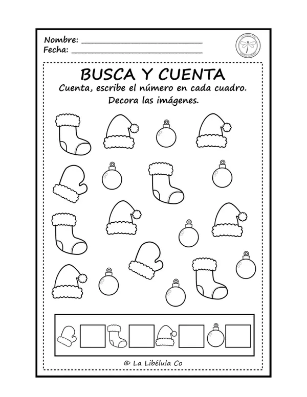 Fichas de actividades para Contar Feliz Navidad | profe.social