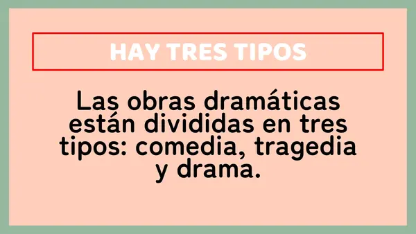 PPT SUBGÉNEROS DRAMÁTICOS (COMEDIA, TRAGEDIA, DRAMA) | profe.social