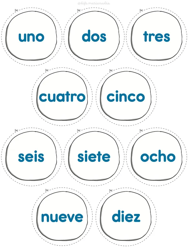 Snowman: Actividad de emparejamiento de números del 1 al 10 | profe.social