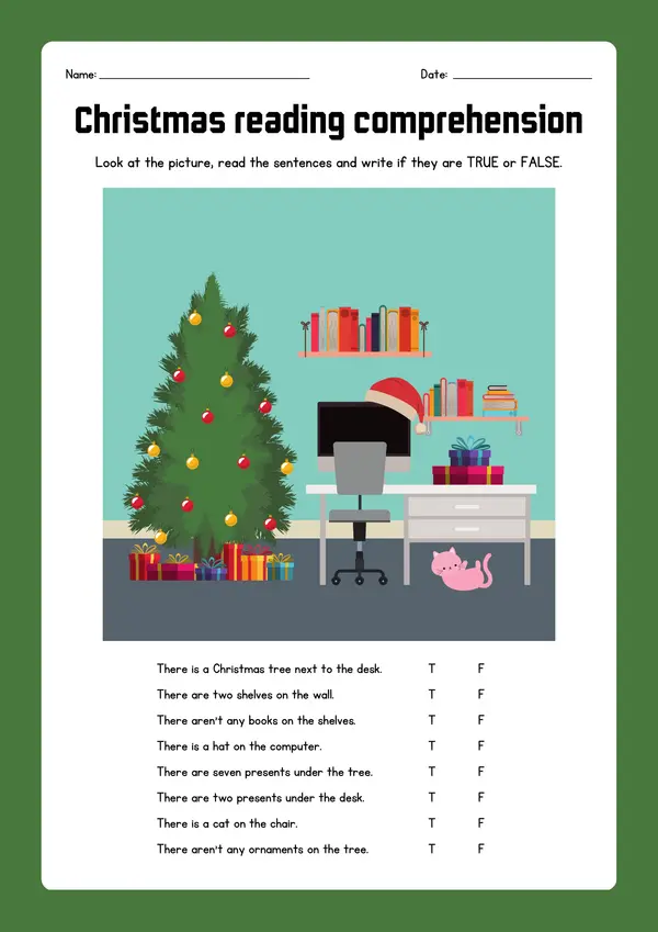 Christmas reading comprehension | profe.social