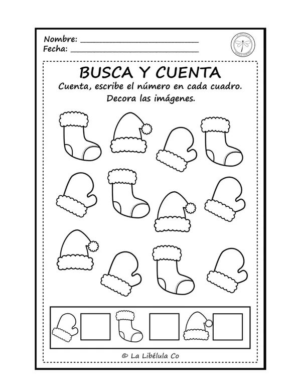 Fichas de actividades para Contar Feliz Navidad | profe.social