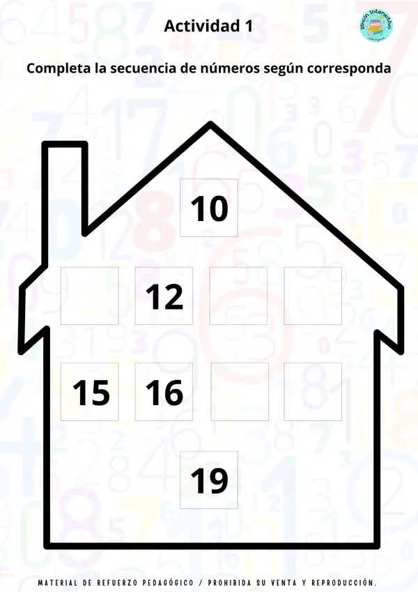 CUADERNILLO FAMILIA DE NÚMEROS DEL 10 AL 39 | profe.social