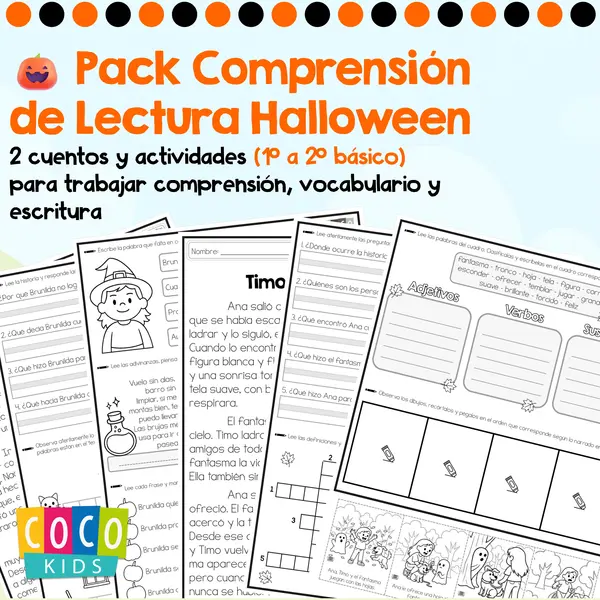 🎃 Pack Lecturas Halloween 1° – 2° básico | profe.social