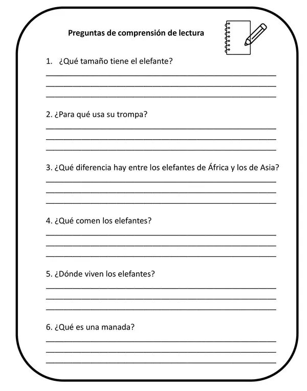 Fichas de Comprensión de Lectura- Animales | profe.social