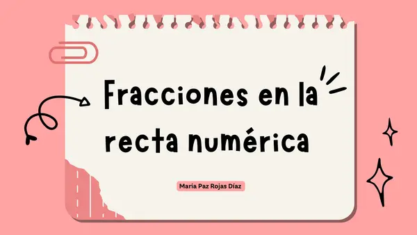 Fracciones en la recta numérica | profe.social