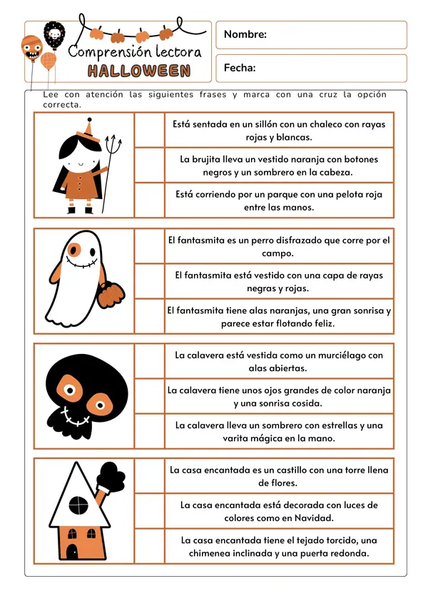 Pack de fichas de actividades con temática de Halloween | profe.social
