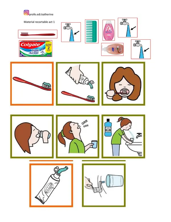 Rutinas de Higiene personal 2 | profe.social