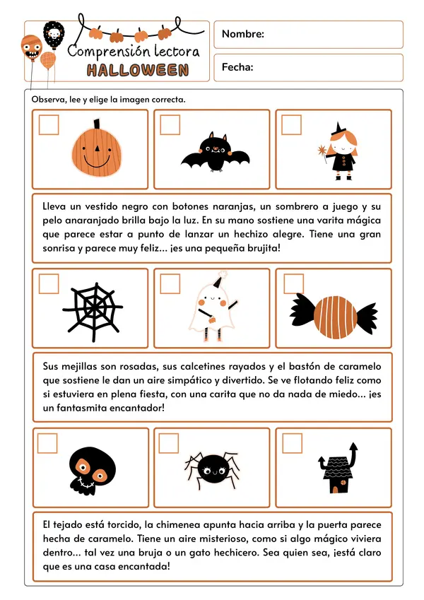 Pack de fichas de actividades con temática de Halloween | profe.social
