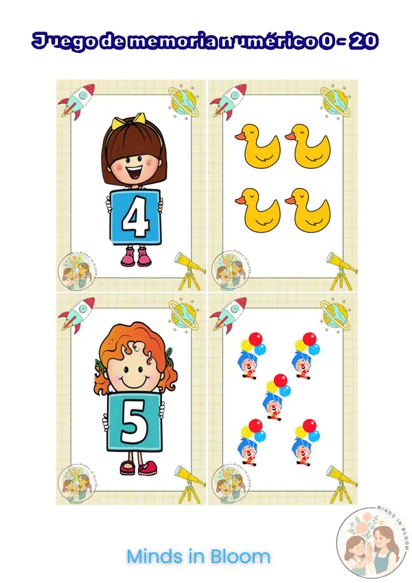 Juego de memoria / Memorama | profe.social