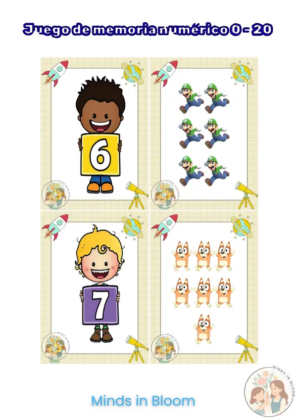 Juego de memoria / Memorama | profe.social
