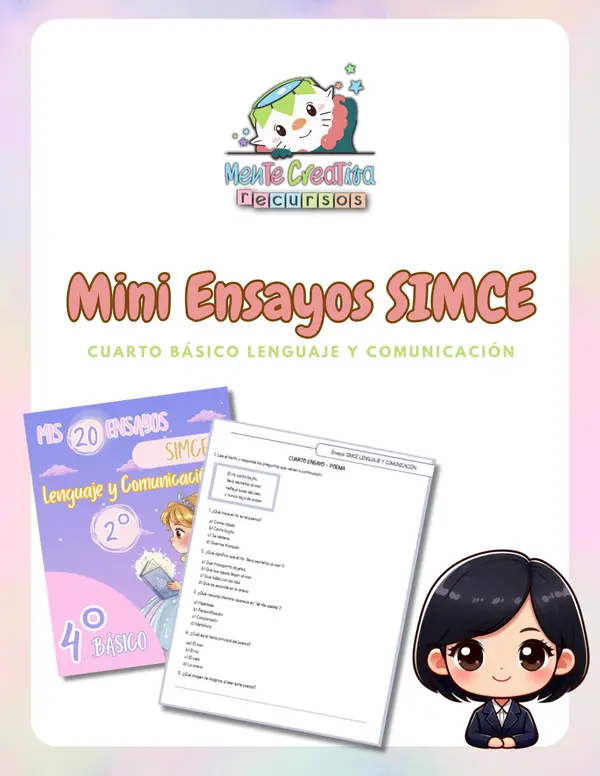 Mini Ensayos SIMCE Cuarto Básico | profe.social