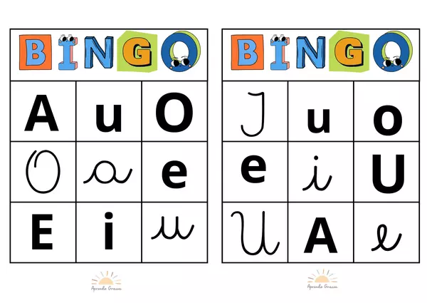 BINGO DE VOCALES | profe.social